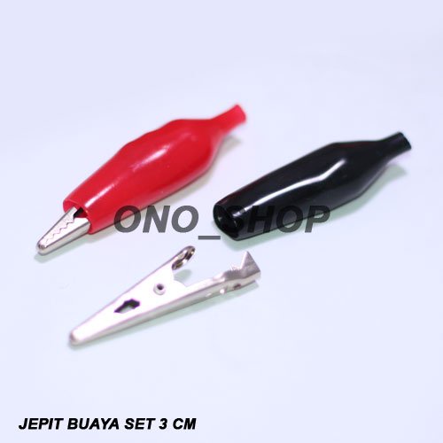 Jual Jepit Buaya 3 cm Set (Merah+Hitam) | Shopee Indonesia
