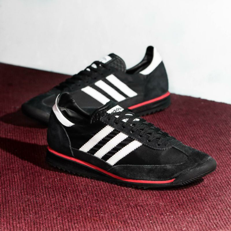 Jual ADIDAS SL72 BLACK WHITE RED SOLE BLACK ORIGINAL 100% - ADIDAS SL72 ...