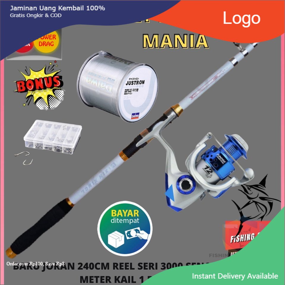 Jual Set Pancing Murah Paket mancing Komplit Pancing Combo Hemat Satu ...