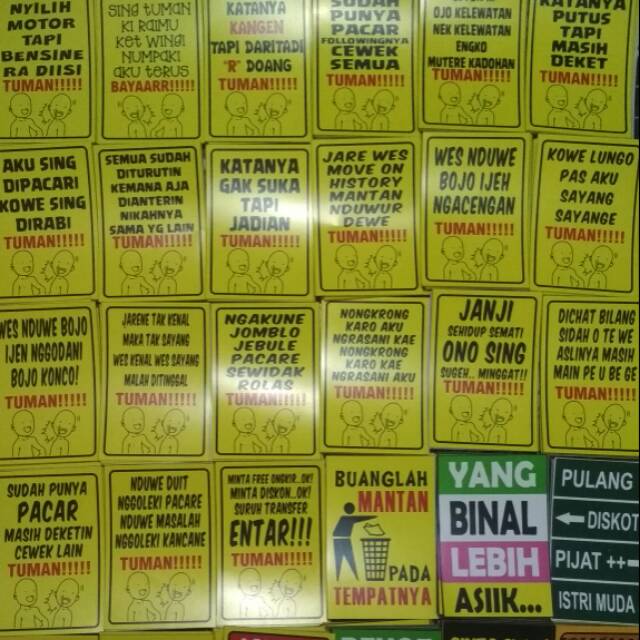 Jual STICKER KATA KATA LUCU MURAAAHH!!! | Shopee Indonesia