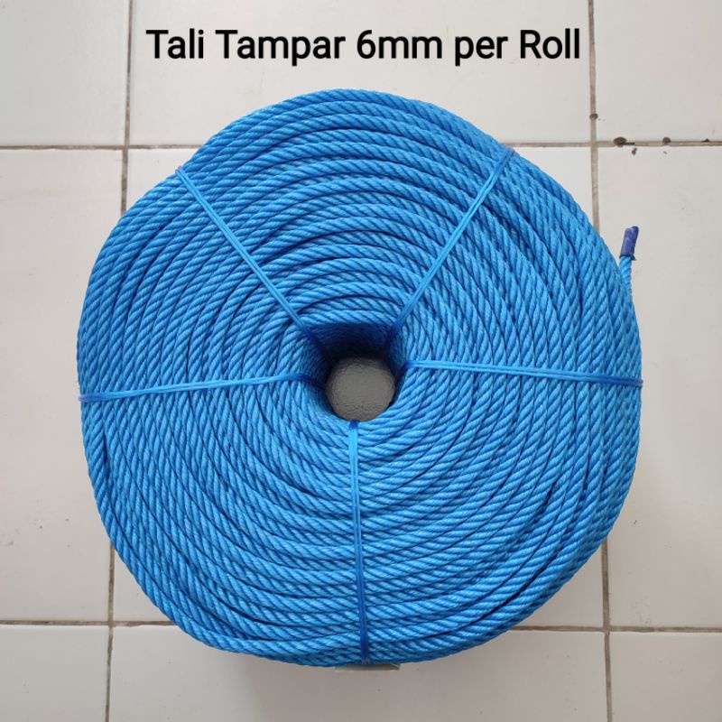 Jual Tali Tampar Plastik 6mm per Roll / Tali Tambang Plastik senar 6 mm ...