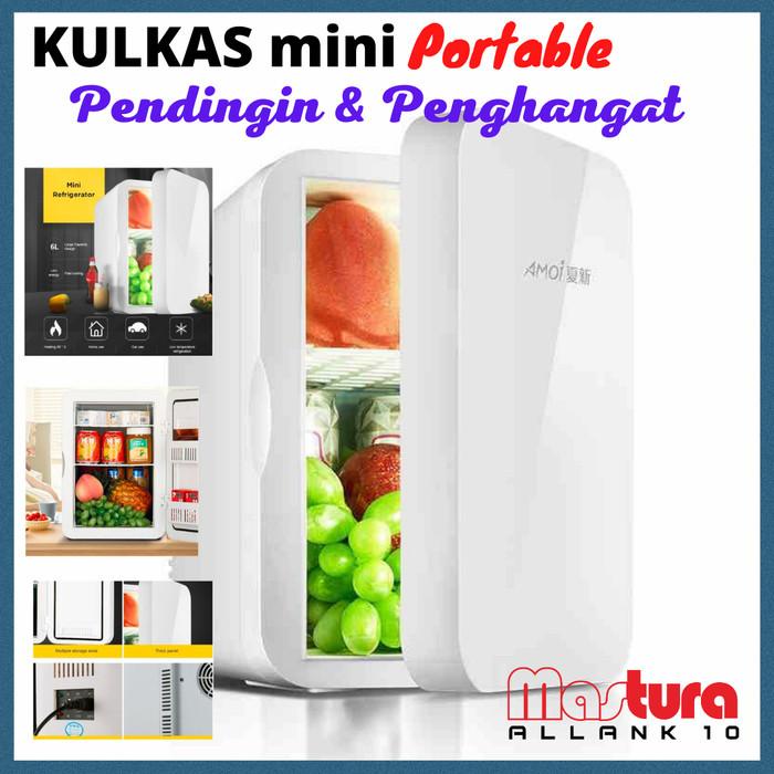 Jual Cooler Kulkas Mini Portable Pendingin Penghangat Makanan Minuman ...
