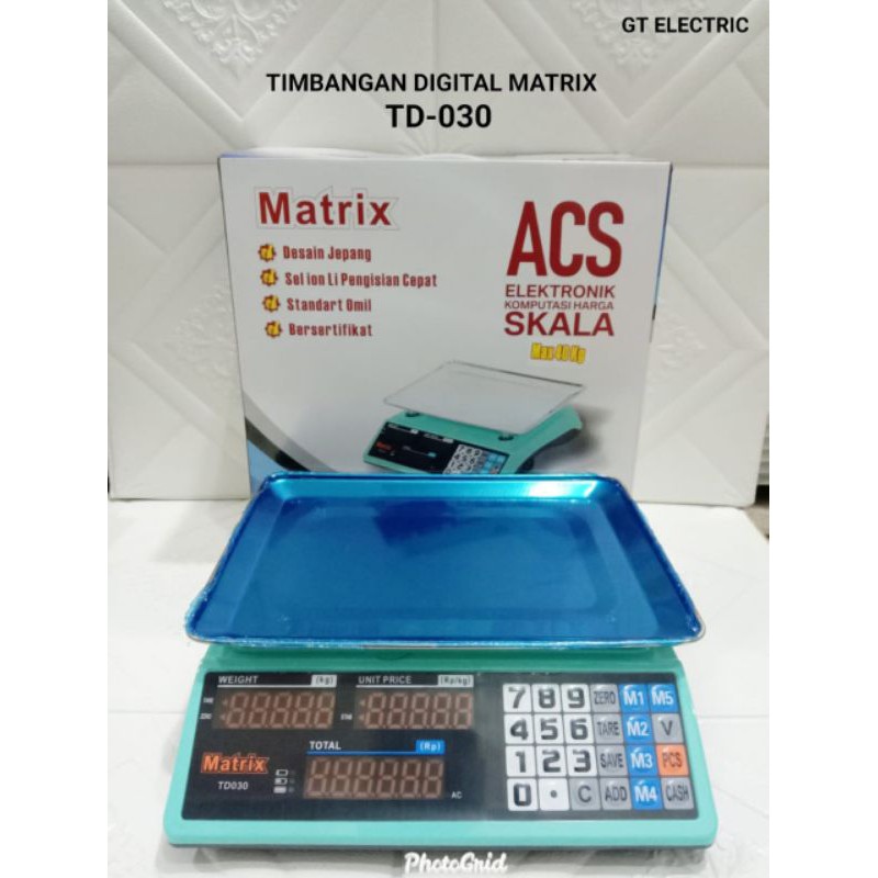 Jual Timbangan digital 30 kg Matrix | Shopee Indonesia