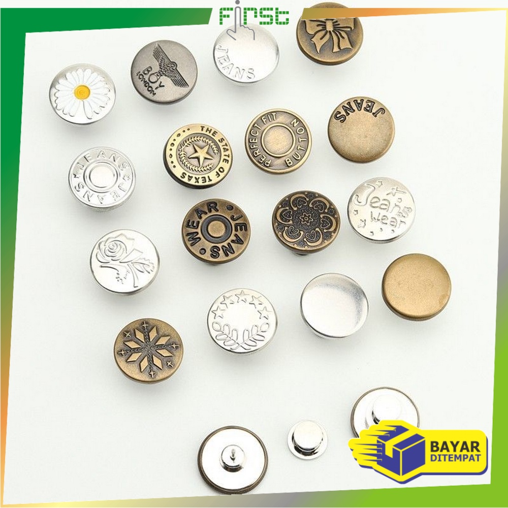 Jual FH-P202 Kancing Celana Jeans Kancing Jepret Pinggang Adjustable ...