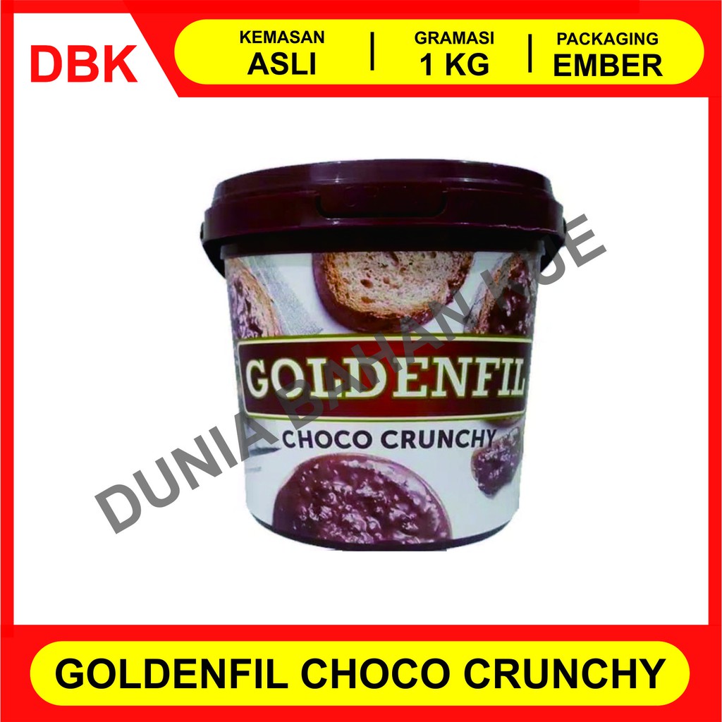 Jual GOLDENFIL SELAI CHOCO CRUNCHY 1 KG | Shopee Indonesia