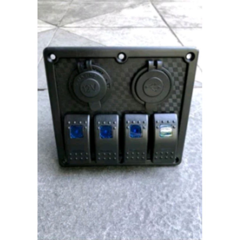 Jual saklar 4 panel. toggle switch merk Road hacker | Shopee Indonesia