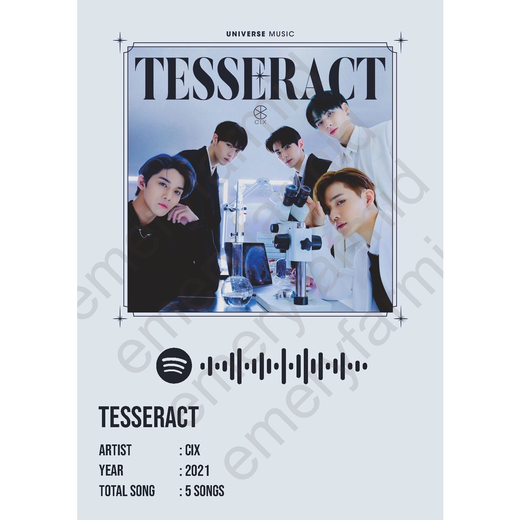 Jual Kpop Spotify Poster A5 - CIX | Shopee Indonesia