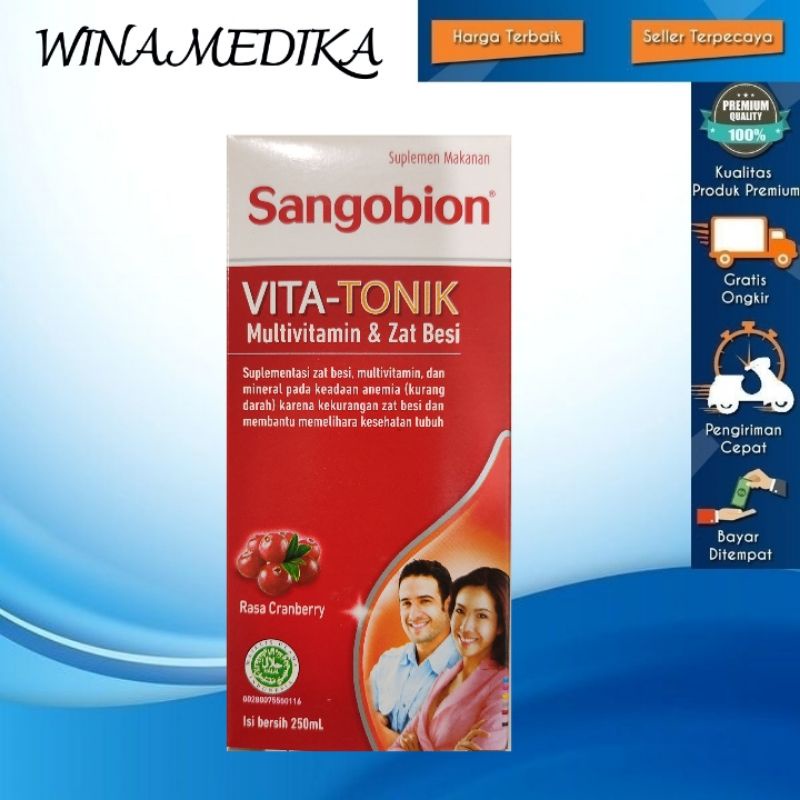 Jual SANGOBION VITA TONIK 250 ML | Shopee Indonesia