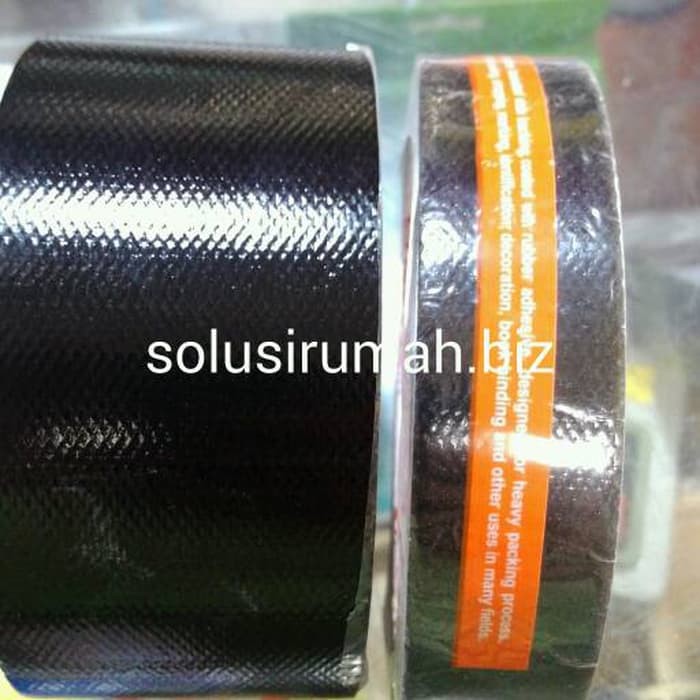 Jual isolasi 2" hitam cloth isolasi terpal duct tape | Shopee Indonesia