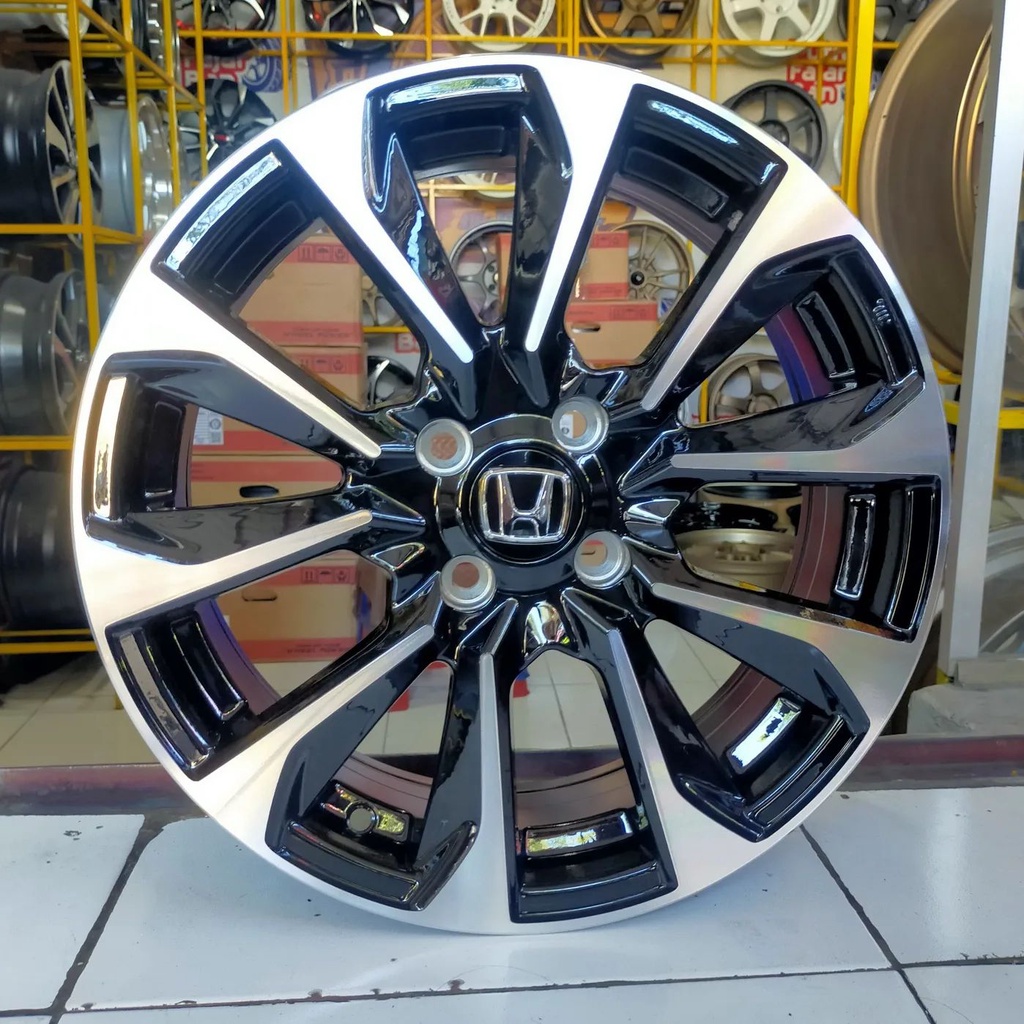 Jual velg honda Jazz RS gk5 Ring 16 Pcd 4x100 velg mobil jazz r16 black polis | Shopee Indonesia