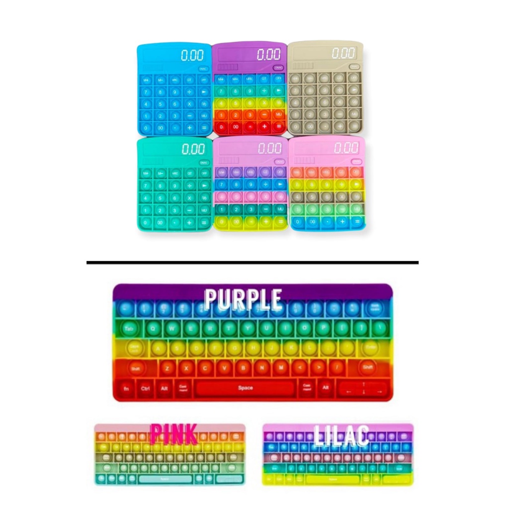 Jual POP IT KEYBOARD FIDGET (DENGAN HURUF) CALCULATOR(DENGAN ANGKA ...