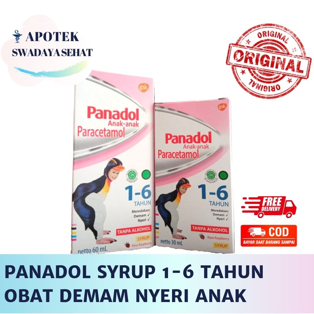 Jual PANADOL SYRUP Anak 1 - 6 Tahun 60 ML 30 ML - Obat Demam Sakit ...