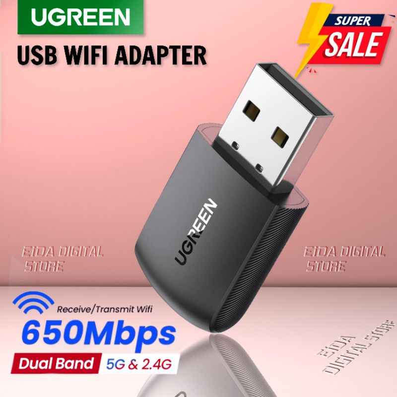 Jual UGREEN USB Wifi adapter Wireless Receiver Transmitter Dual Band ...