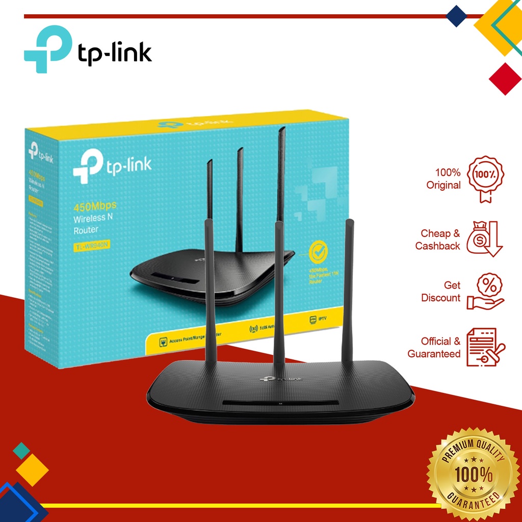 Jual Router Tp Link Tl WR940N Wireless N Speed 450Mbps Tp Link Wr940N ...
