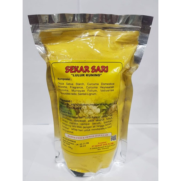 Jual Lulur Kuning Sekar Sari Original ( netto 500 gram) | Shopee Indonesia
