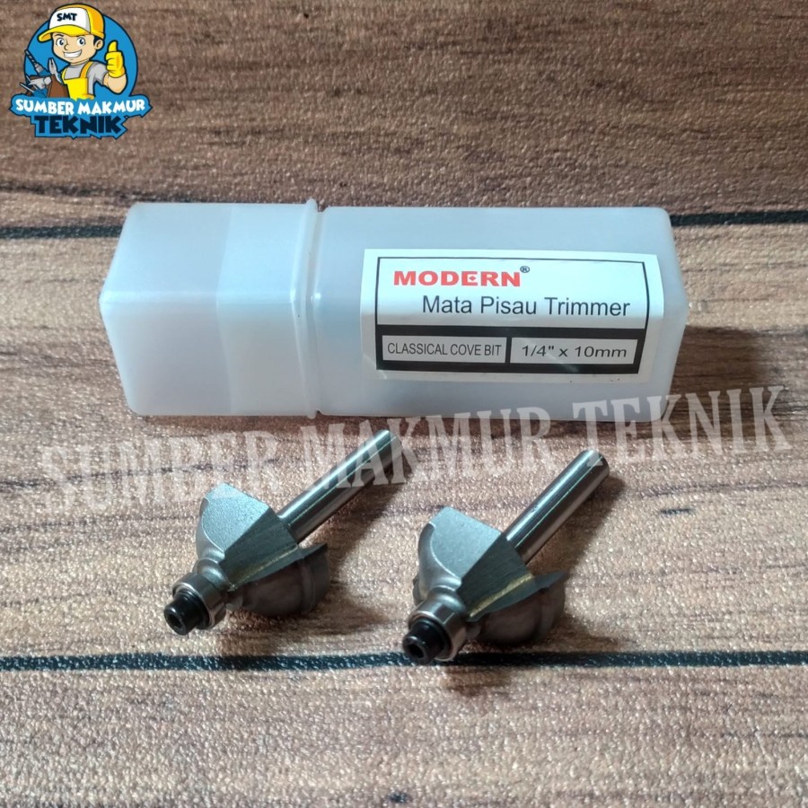 Jual Mata Profil Kayu Classical Clasical Cove Bit Router 1/4 x 3/8 inch ...