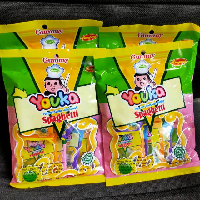 Jual Permen Lunak Jelly Youka Bentuk Spagetti Youka Spagetti Permen ...