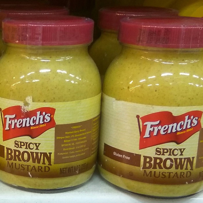 Jual French spicy brown mustard 255gr | Shopee Indonesia
