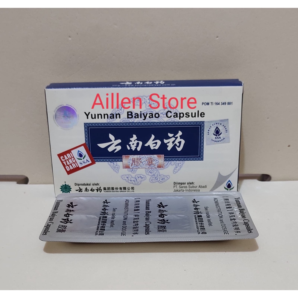 Jual {COD} Yunan Baiyao Capsule Original BPOM PT. SSA - Obat ...