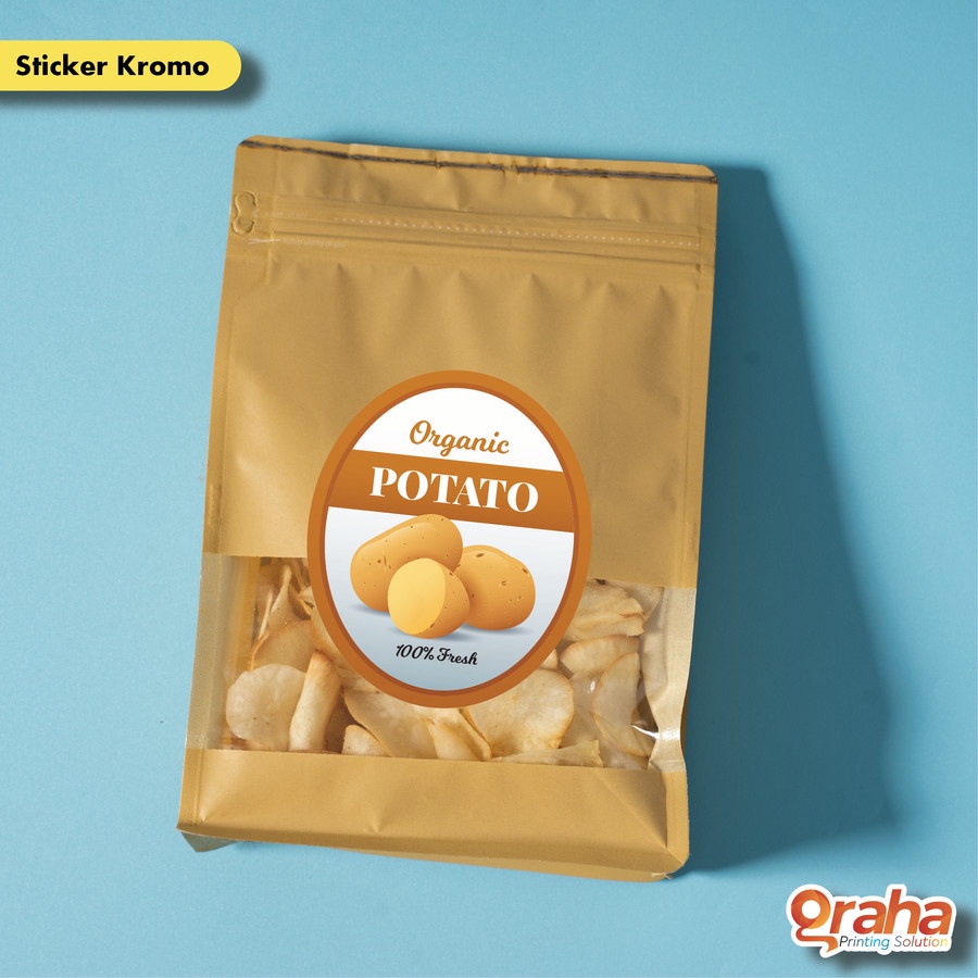 Jual Cetak Stiker Kromo / Sticker A4+ Kromo (Print + Cutting) | Shopee ...