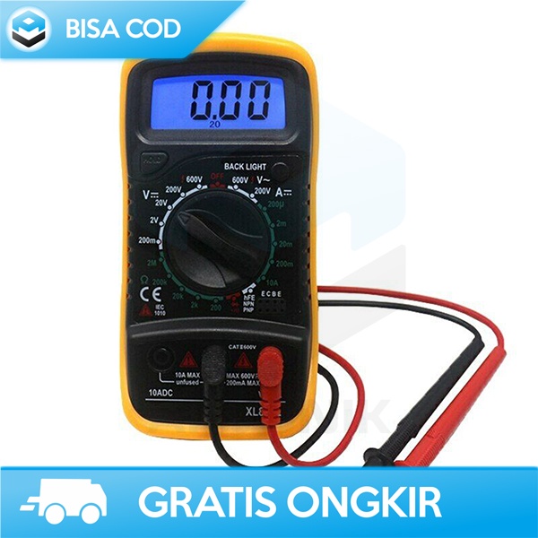Jual AVOMETER TESTER DIGITAL MINI MULTITESTER JUNEJOUR XL830L PORTABLE ...