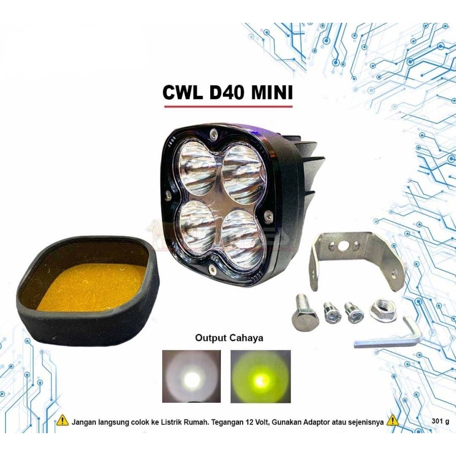 Jual Lampu Tembak LED 4 Mata 20 Watt Tipe 40D Merk ICC | Shopee Indonesia