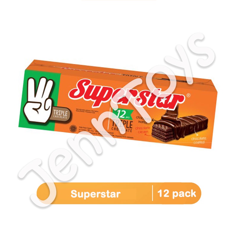 Jual JennToys - Makanan anak Snack wafer coklat Super star Mayora ...