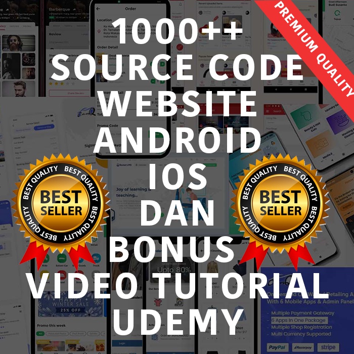 Jual Source code Web Android IOS dan Bonus Video Tutorial Udemy ...
