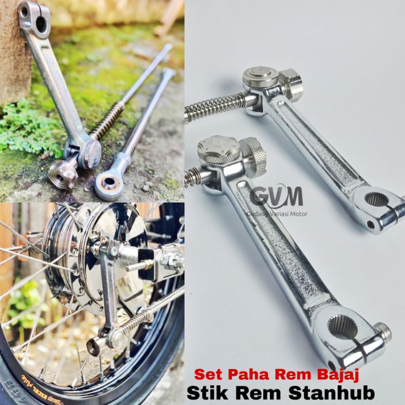 Jual Stik Rem Tuas Rem Belakang Set Paha Bajaj Stenlis Pnp CB GL ...