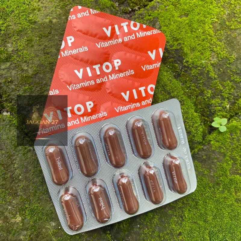 Jual VITOP Ayam vitamin setengah doping (1 strip/ 10 kaplet) | Shopee ...