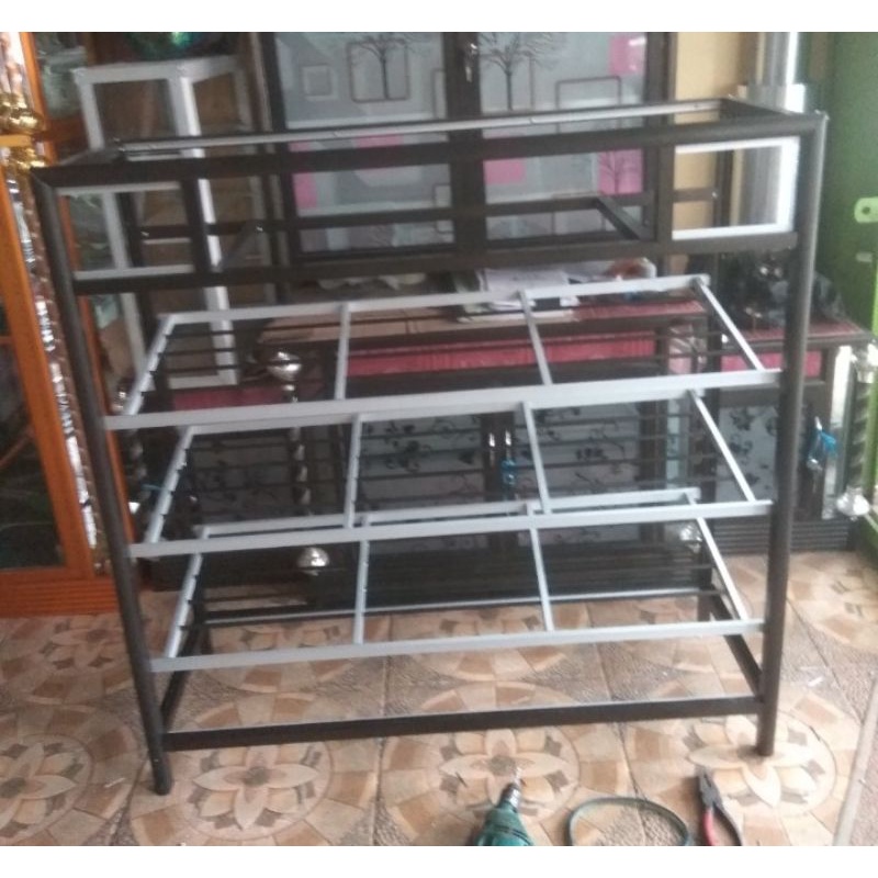 Jual RAK SEPATU / RAK SEPATU SIMPLE / RAK SEPATU MINIMALIS ALUMUNIUM ...