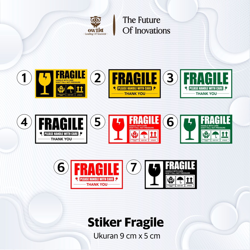 Jual Stiker Fragile Stiker Barang Stiker Awas Pecah | Label | Shopee ...