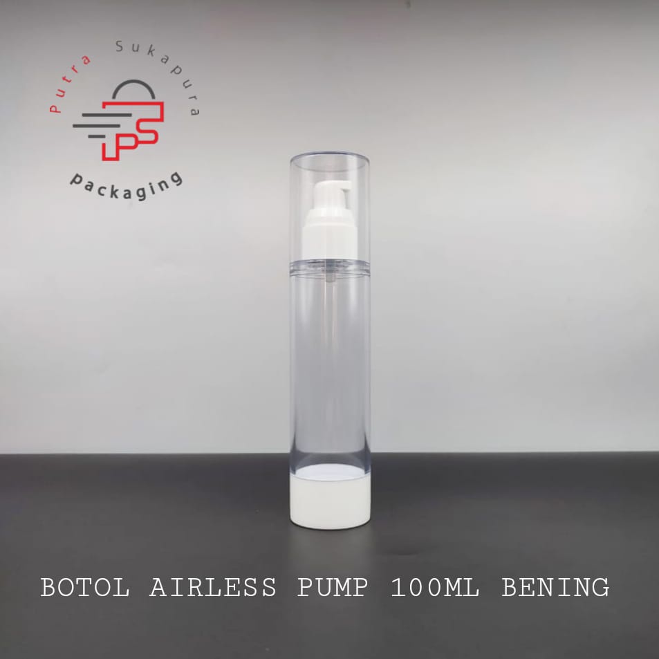 Jual botol airless pump 100ml bening Acrylic import | Shopee Indonesia