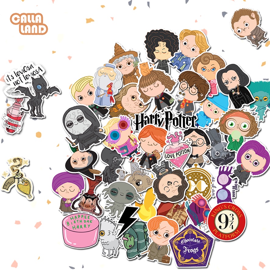 Jual Calla Land 45Pcs Sticker Pack Bentuk [HARRY POTTER] Aesthetic for ...