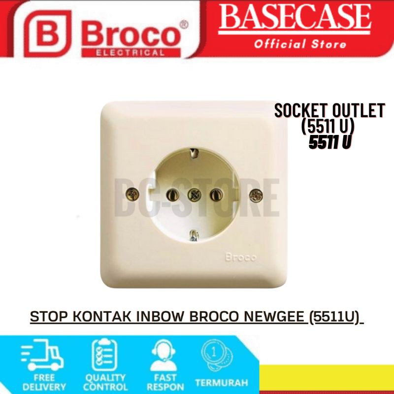 Jual Stop Kontak Inbow BROCO NewGee 5511U 16A~250V Stop Kontak Tanam ...