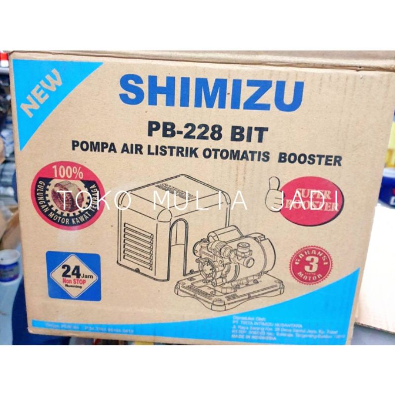 Jual Pompa booster SHIMIZU PB 228 BIT / mesin pompa air otomatis boster pump | Shopee Indonesia