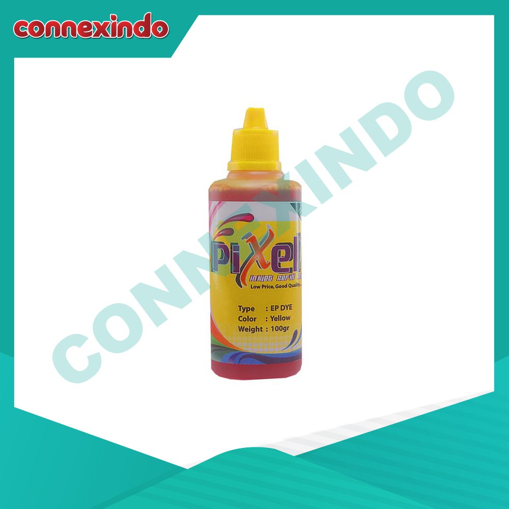 Jual Tinta Refill PIXEL EP DYE 100ml Untuk Printer Inkjet - Yellow | Shopee Indonesia