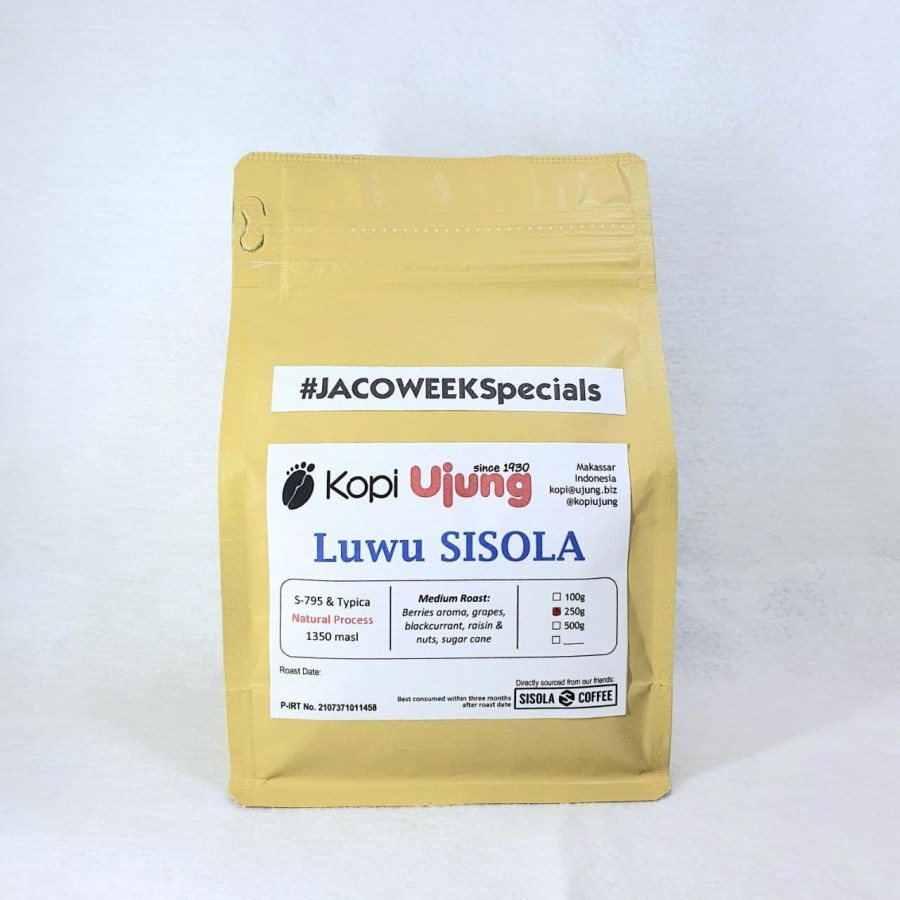 Jual Kopi Ujung Arabica Luwu Sisola Natural 250 Gram | Shopee Indonesia