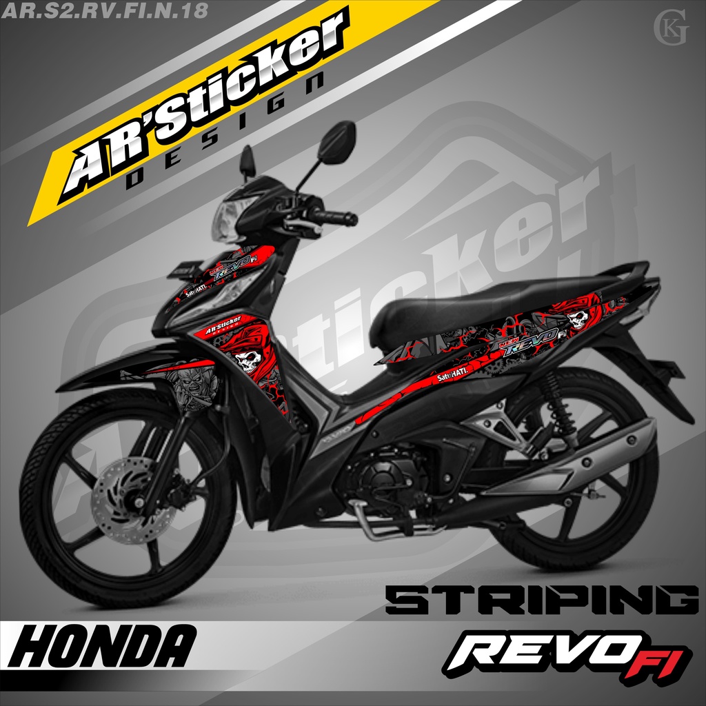 Jual Revo Sticker Striping Revo FI new - Stiker Motor REVO FIT INJEKSI ...