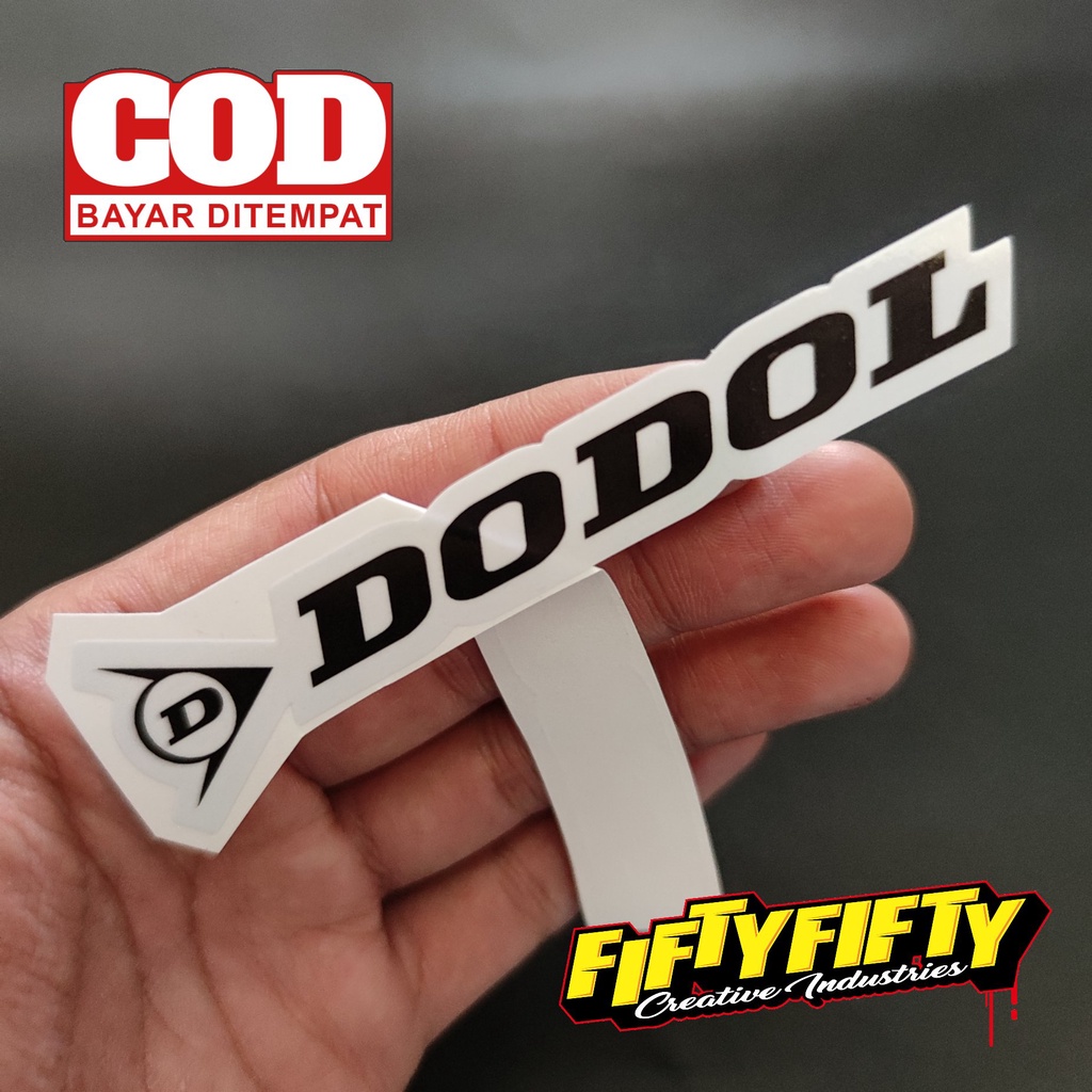 Jual Stiker Print CutPLESETAN DUNLOP DODOL Stiker Printing Laminasi ...