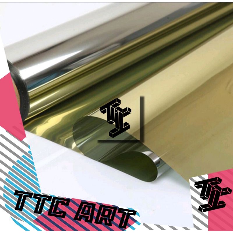 Jual STIKER KACA FILM ONE WAY(SILVER-GOLD)MENGURANGIN SINAR MATAHARI ...