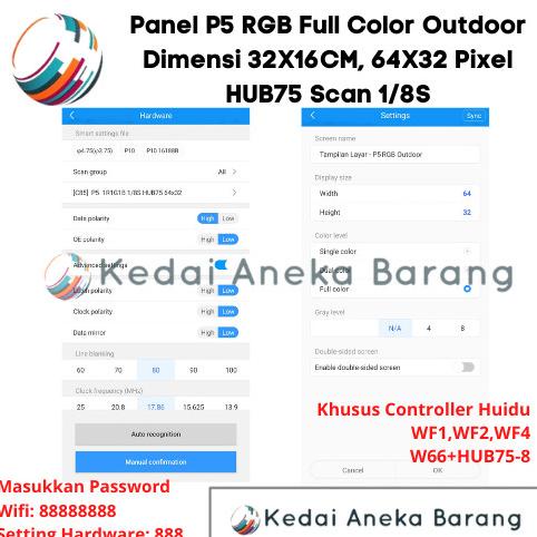 Jual Panel Module Modul LED P5 Running Text SMD RGB Full Color Outdoor ...