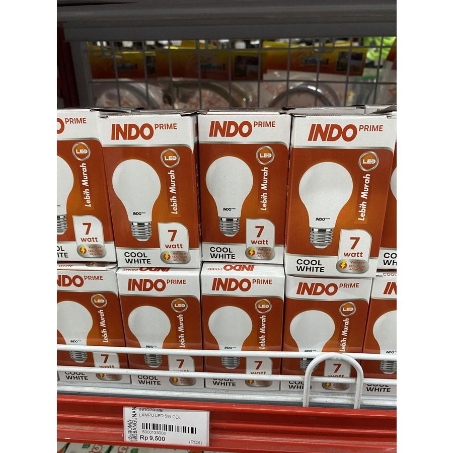 Jual IndoPrime Lampu Bohlam LED Bulb 7W 7 WATT CDL Indo prime | Shopee ...