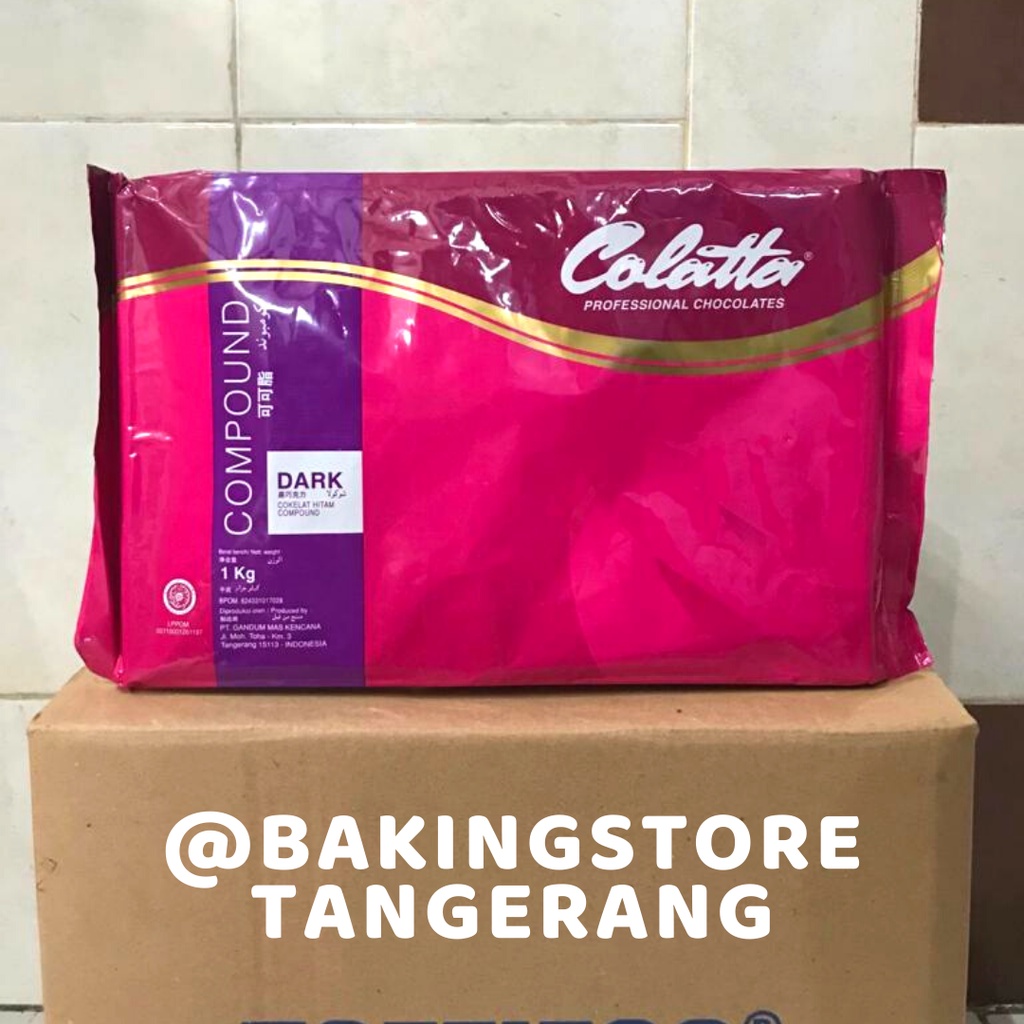 Jual Colatta dark chocolate 1kg | collata compound dark | Shopee Indonesia