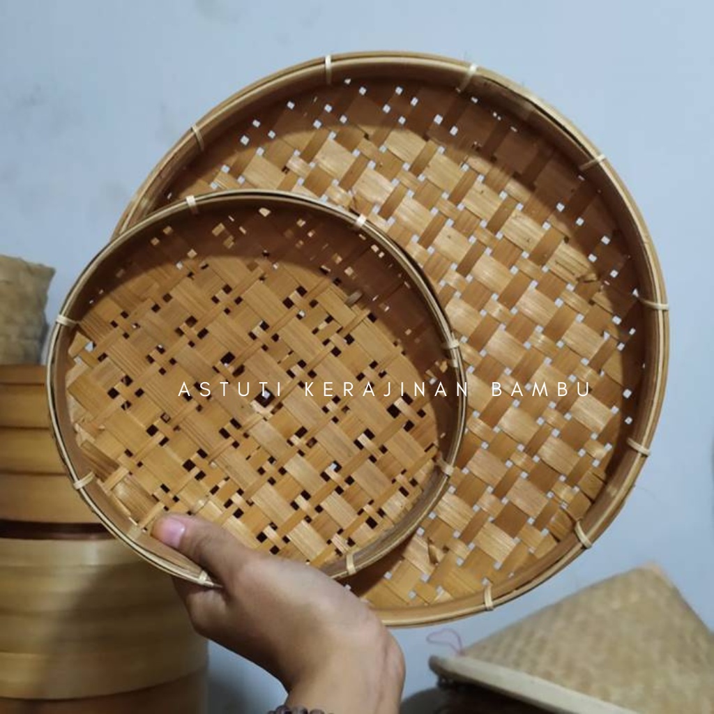 Jual Piring Bambu Bulat / Piring Bambu Unik/Piring Makan Bambu/Piring ...