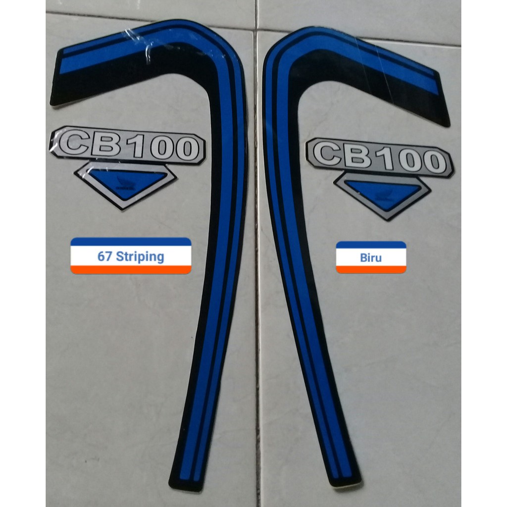 Jual StickerMotor Honda CB 100 Biru | Shopee Indonesia