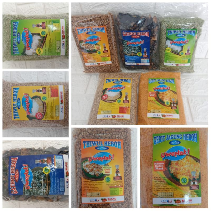 Jual ANEKA TIWUL, GERIT JAGUNG & GATHOT/Makanan Jawa/Makanan ...