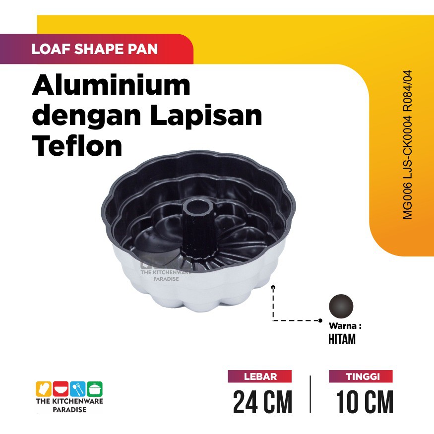 Jual CETAKAN KUE BENTUK SPINNING LOAF BAHAN ALUMUNIUM DIAMETER 24CM ...