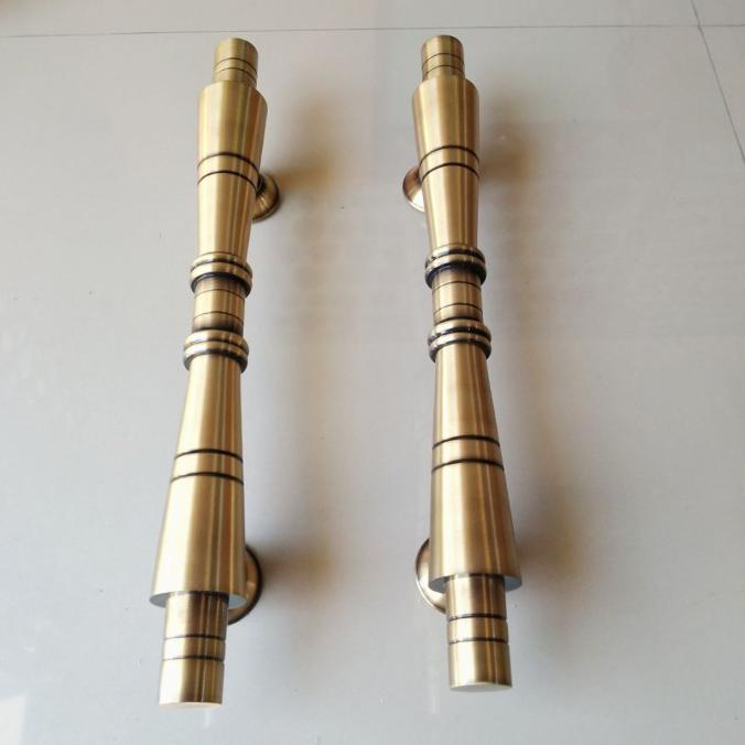 Jual Handle Pintu tarikan pintu Rumah Kuningan Model Bambu 44 cm ...