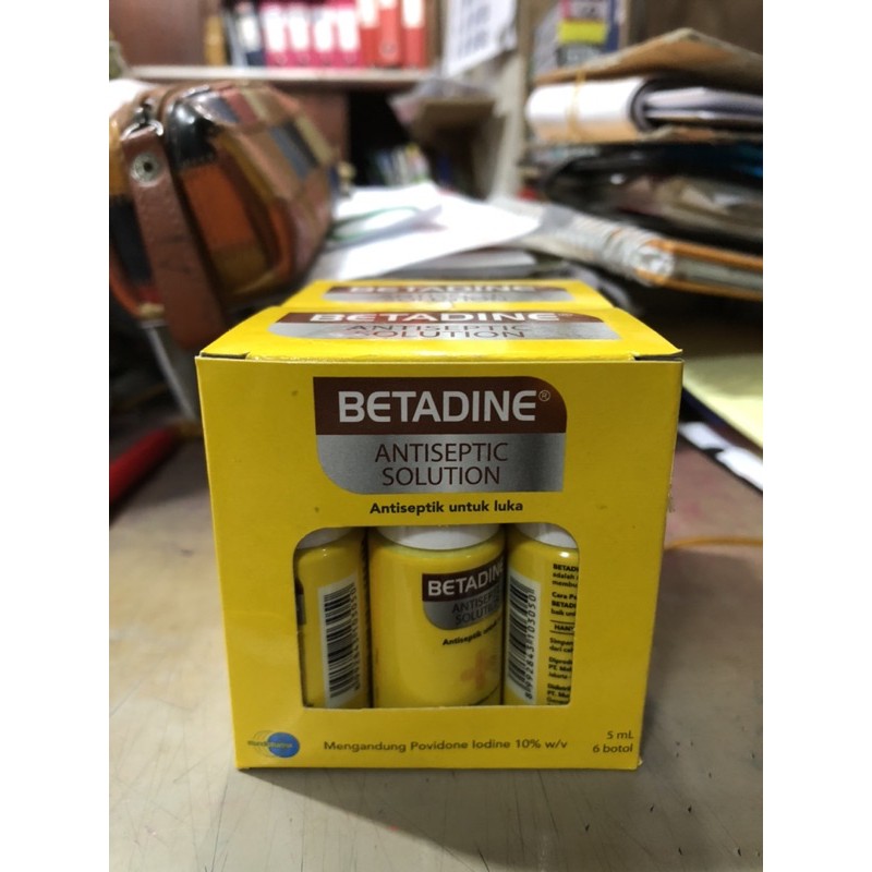 Jual Betadine 5ml 1 lusin (12 botol) | Shopee Indonesia